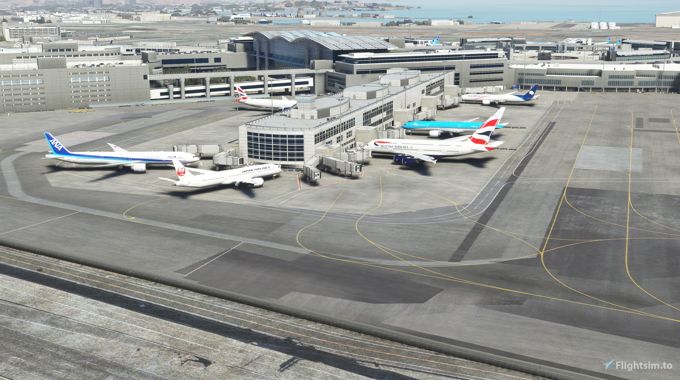 KSFO FSLTL Static Aircraft for Microsoft Flight Simulator | MSFS