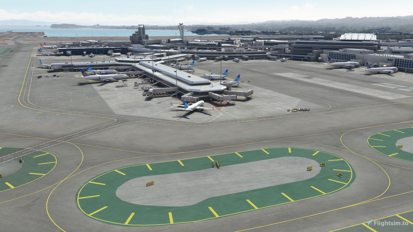 KSFO FSLTL Static Aircraft for Microsoft Flight Simulator | MSFS