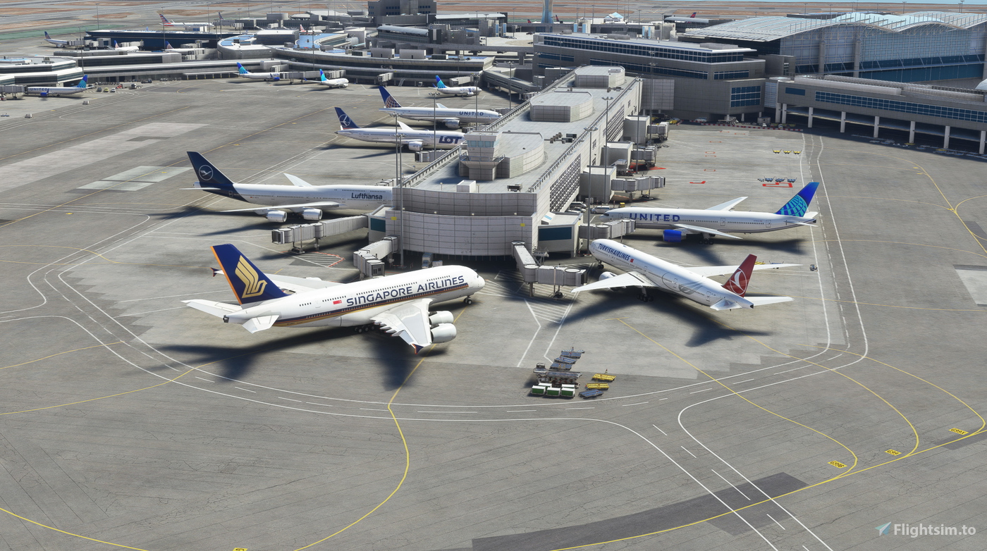 KSFO FSLTL Static Aircraft for Microsoft Flight Simulator | MSFS