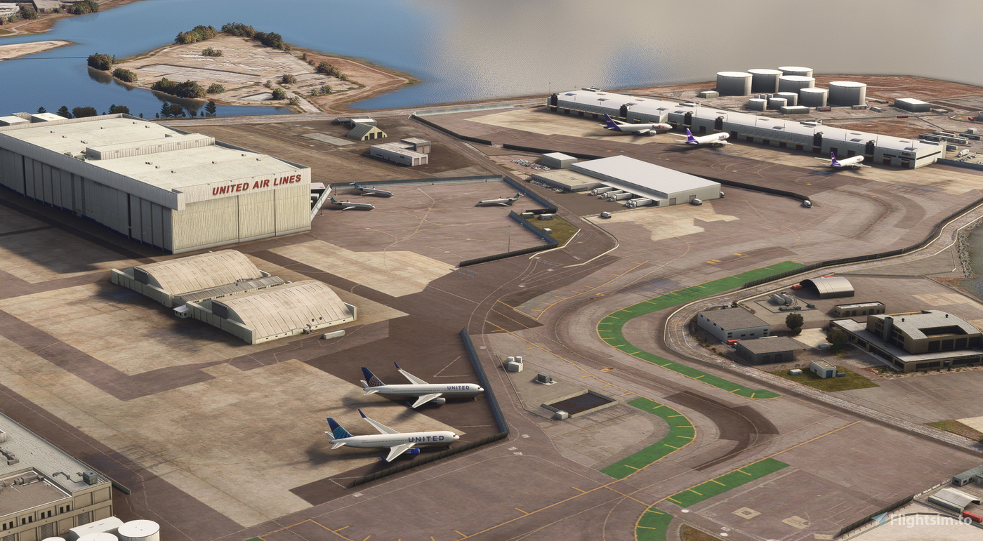 KSFO FSLTL Static Aircraft [FlightBeam] for Microsoft Flight Simulator ...