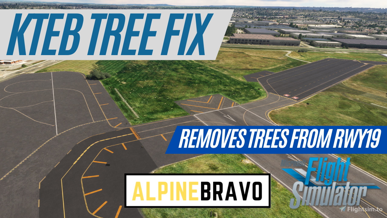 KTEB Tree fix for Microsoft Flight Simulator | MSFS