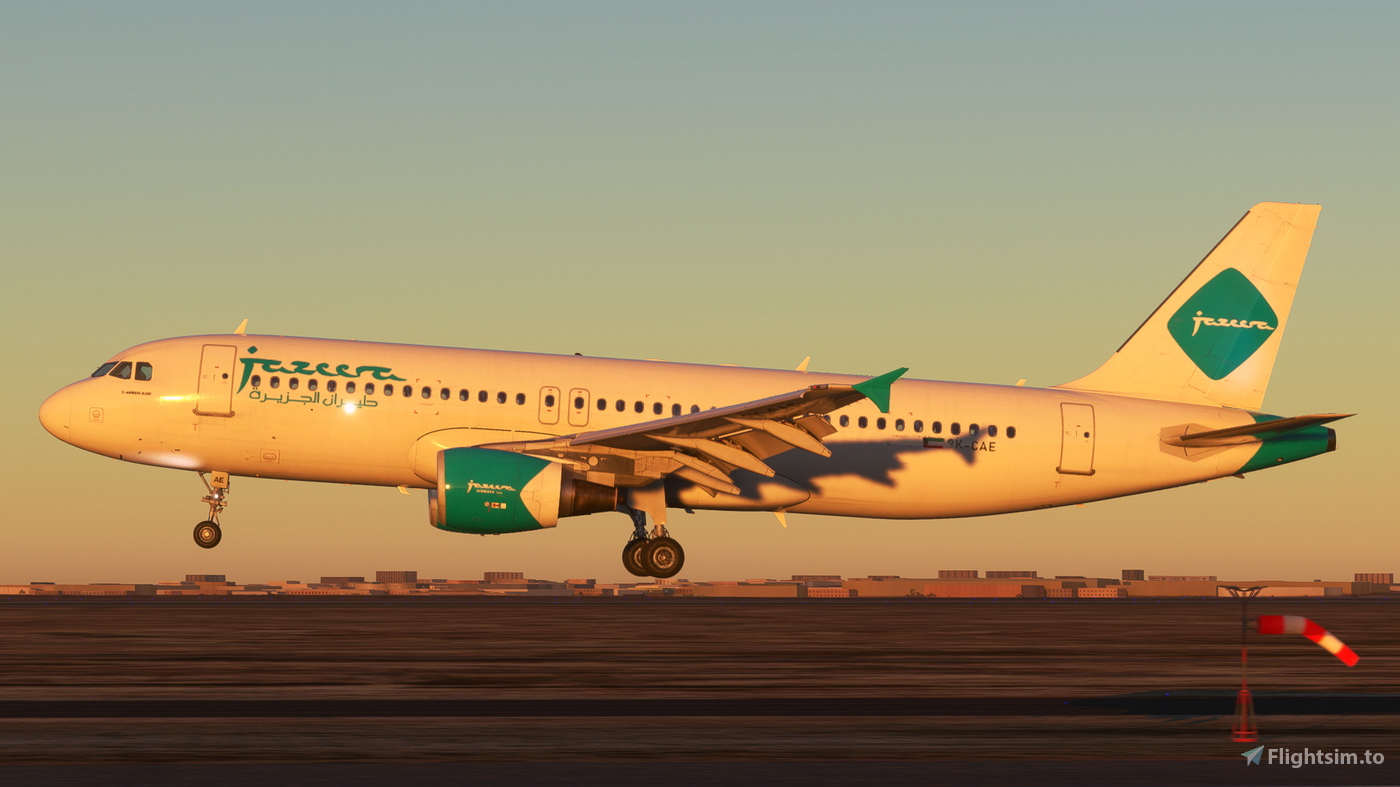 Jazeera Airways | 9K-CAE | Fenixsim A320 v2 for Microsoft Flight ...