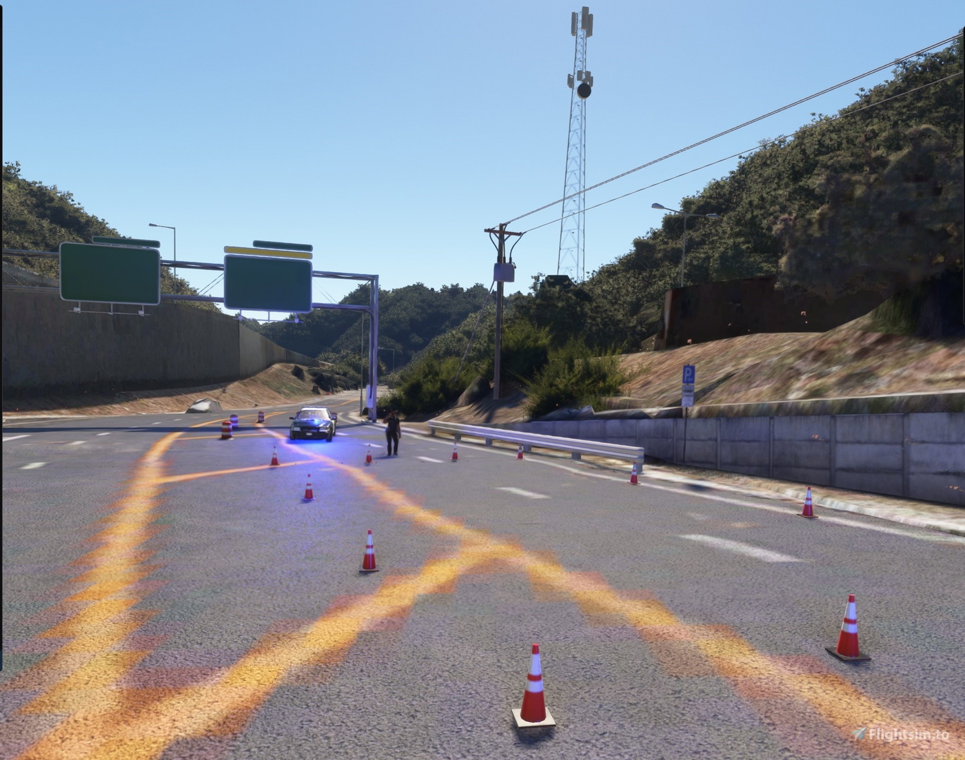 L.A. County Auto vs. Ped for Microsoft Flight Simulator | MSFS