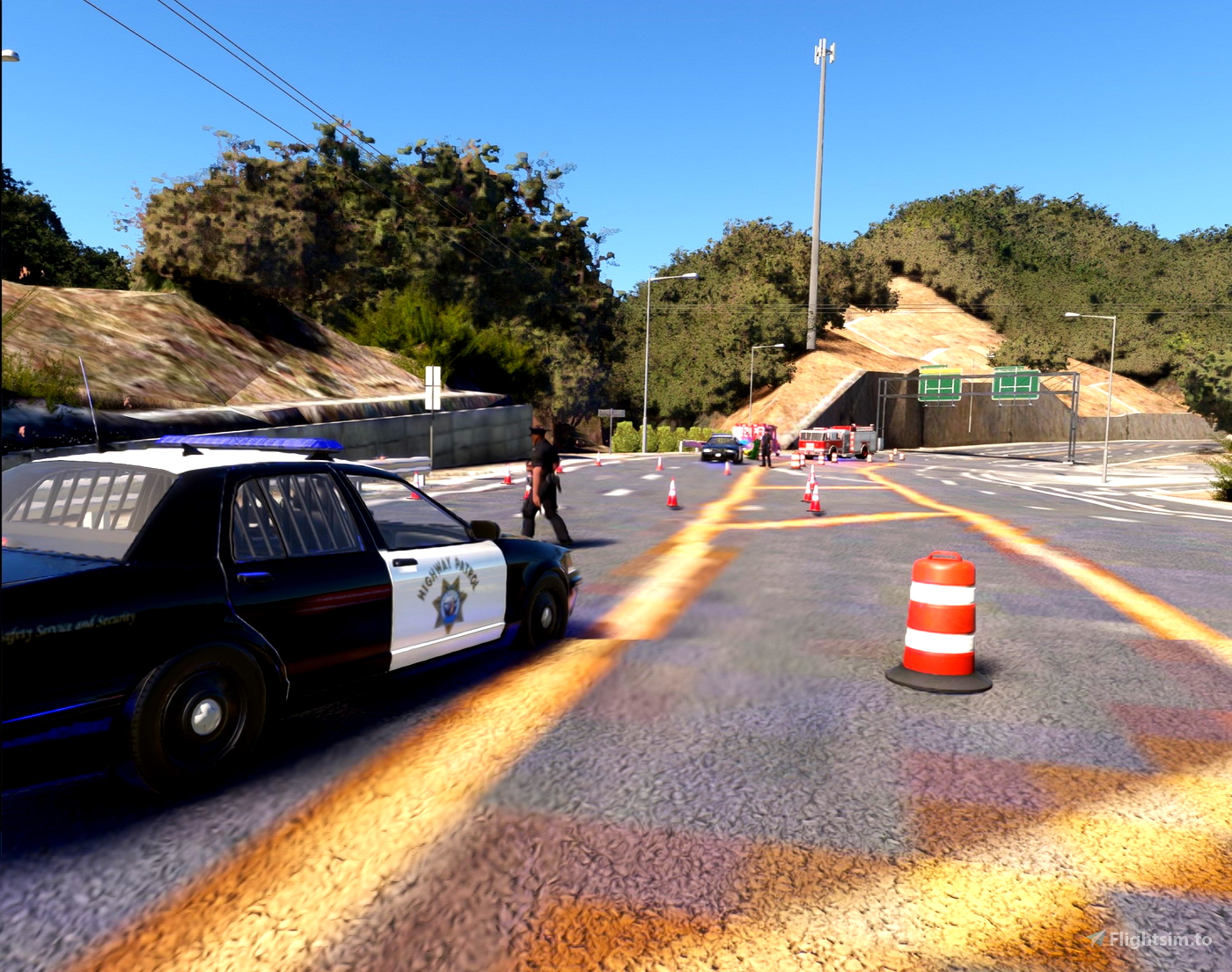 L.A. County Auto vs. Ped for Microsoft Flight Simulator | MSFS