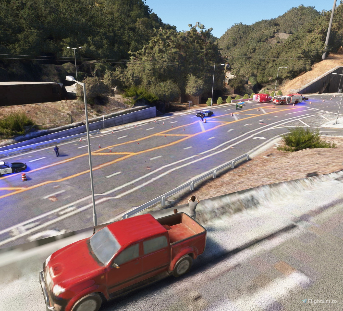 L.A. County Auto vs. Ped for Microsoft Flight Simulator | MSFS