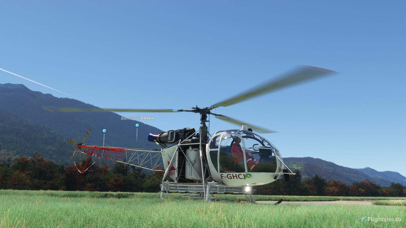 lama-sa315 F-GHCJ SAF for Microsoft Flight Simulator | MSFS