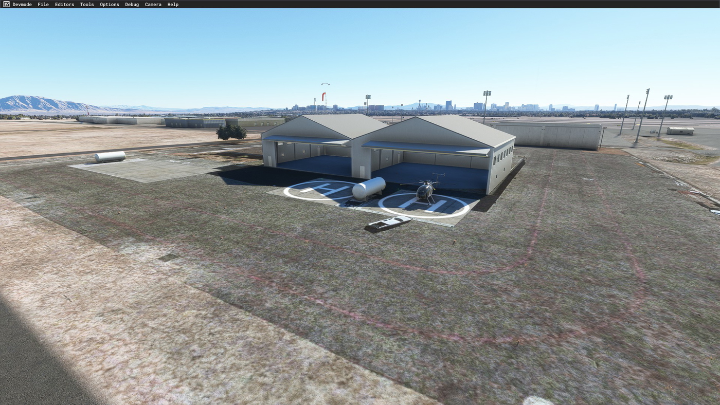 Las Vegas Metro PD Air Unit Hanger for Microsoft Flight Simulator | MSFS