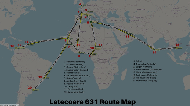 Latecoere 631 Commercial Flight Plans for Microsoft Flight Simulator | MSFS