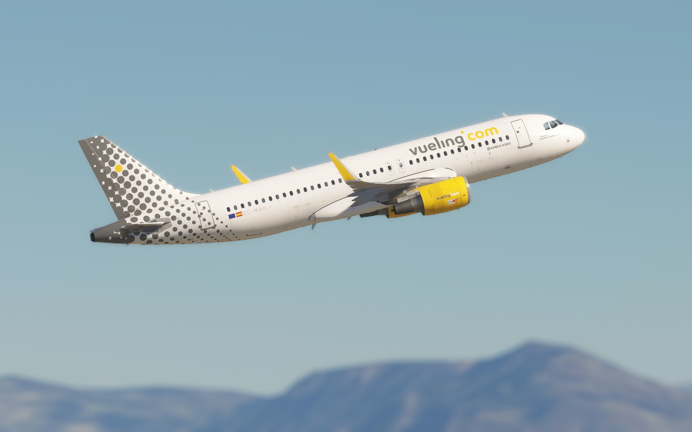 LatinVFR A320ceo Vueling (EC-MAH) 8K for Microsoft Flight Simulator | MSFS