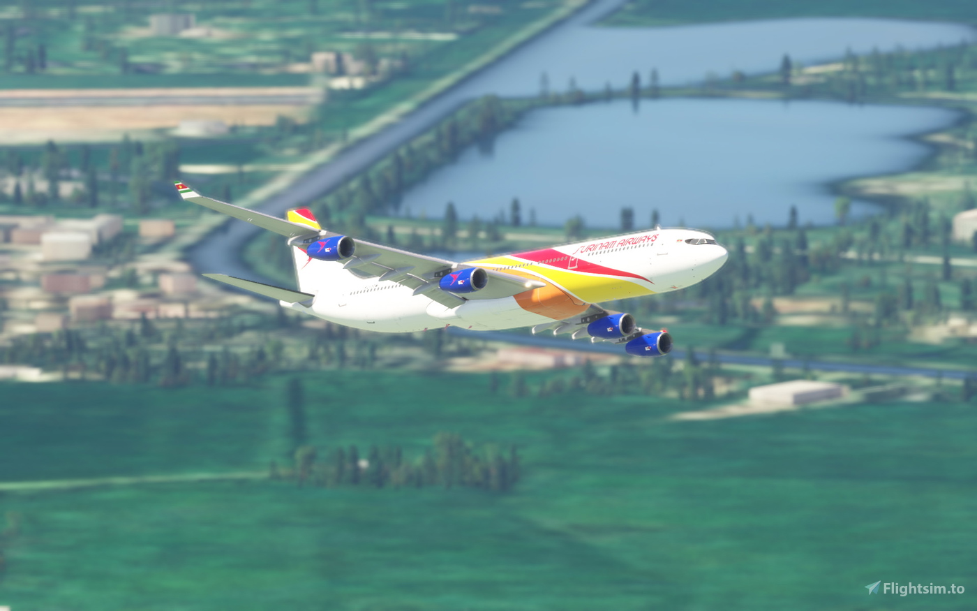 LatinVFR A340-300 Surinam Airways 8K for Microsoft Flight Simulator | MSFS
