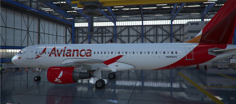 LatinVFR Airbus A320 Avianca (N446AV) for Microsoft Flight Simulator | MSFS