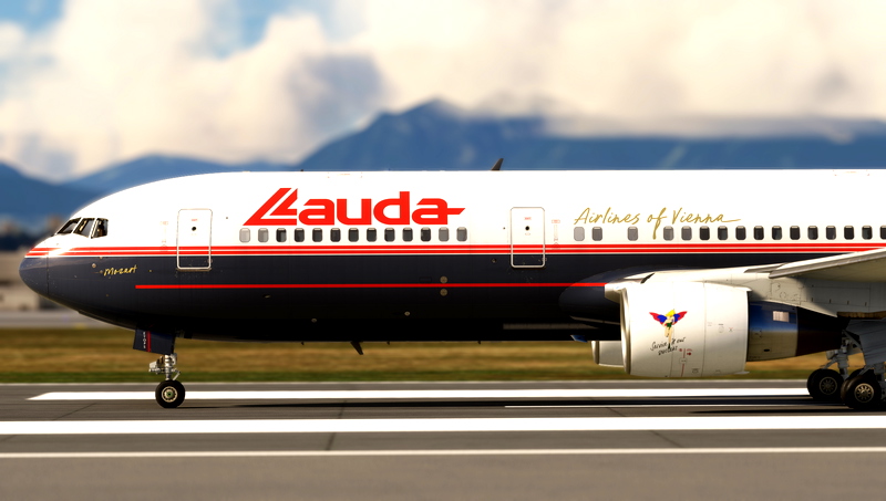 Lauda Air ( OE-LAV ) CaptainSim 767-300ER - 8K for Microsoft Flight ...