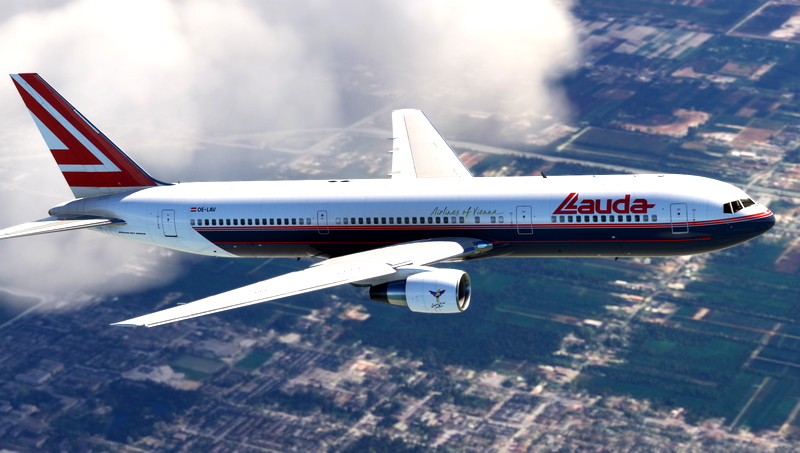 Lauda Air ( OE-LAV ) CaptainSim 767-300ER - 8K for Microsoft Flight ...