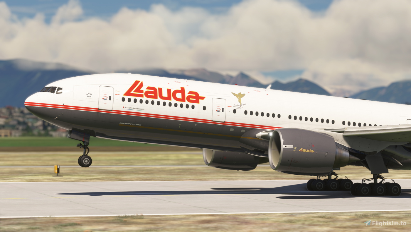 Lauda Air ( OE-LPA ) CaptainSim 777-200ER - 8K for Microsoft Flight ...