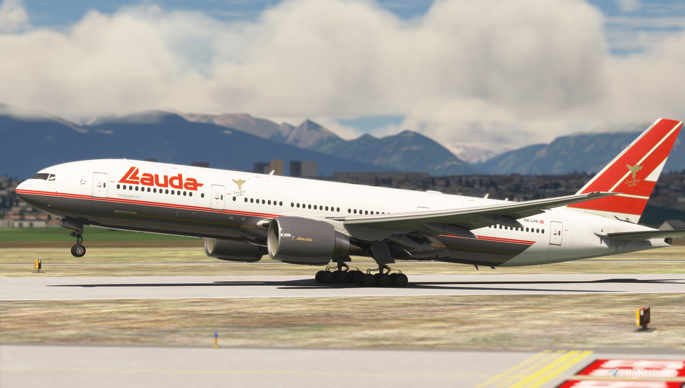 Lauda Air ( OE-LPA ) CaptainSim 777-200ER - 8K for Microsoft Flight ...
