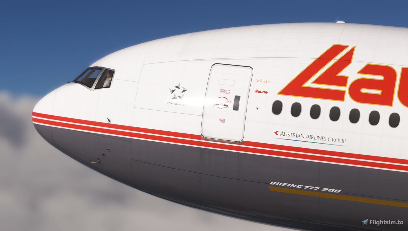 Lauda Air ( OE-LPA ) CaptainSim 777-200ER - 8K for Microsoft Flight ...