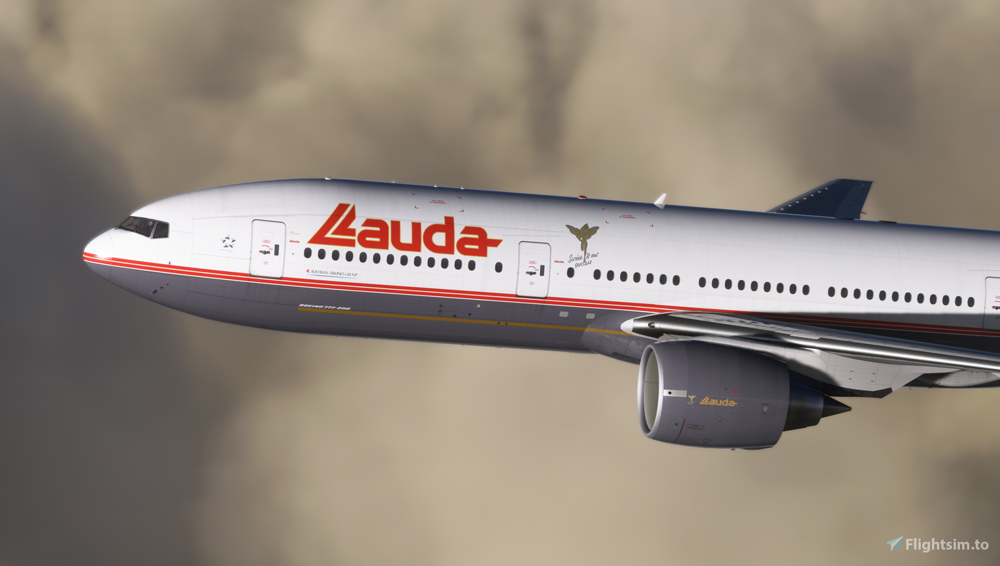 Lauda Air ( OE-LPA ) CaptainSim 777-200ER - 8K for Microsoft Flight ...