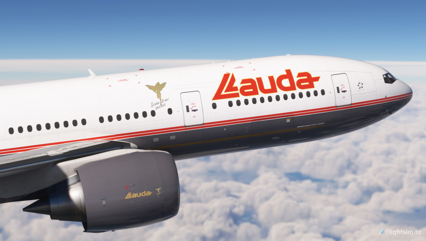 Lauda Air ( OE-LPA ) CaptainSim 777-200ER - 8K for Microsoft Flight ...