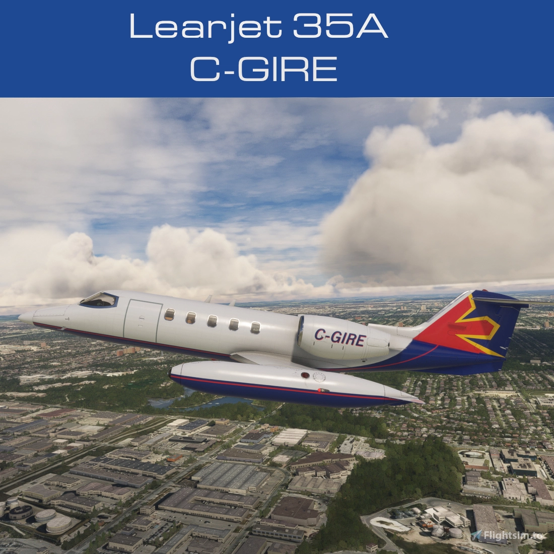 Learjet 35A C-GIRE for Microsoft Flight Simulator | MSFS