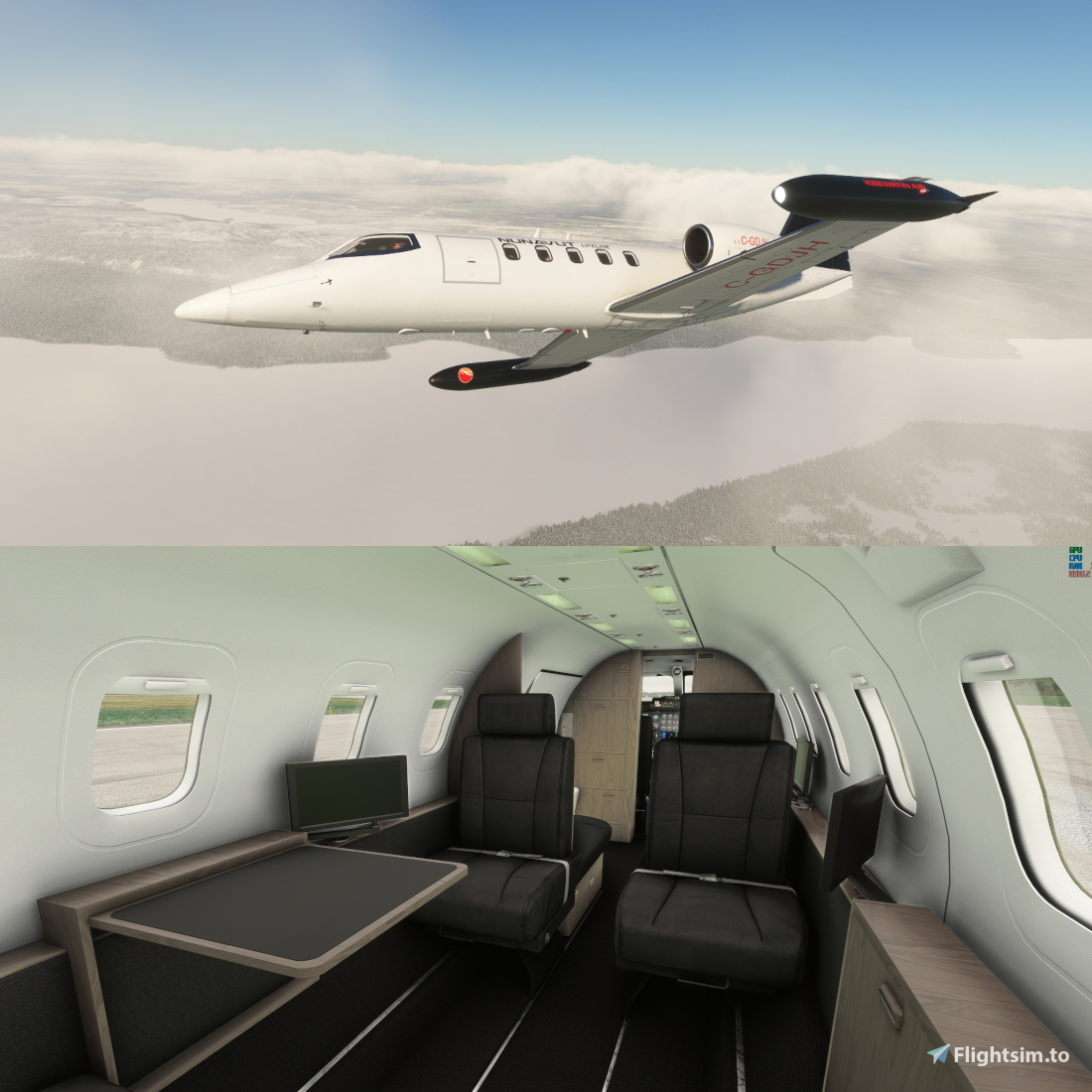 Learjet 35A Keewatin Air Nunavut Lifeline for Microsoft Flight ...