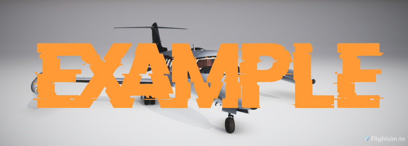 Learjet 35a white example livery for easy 2D repaint for Microsoft ...