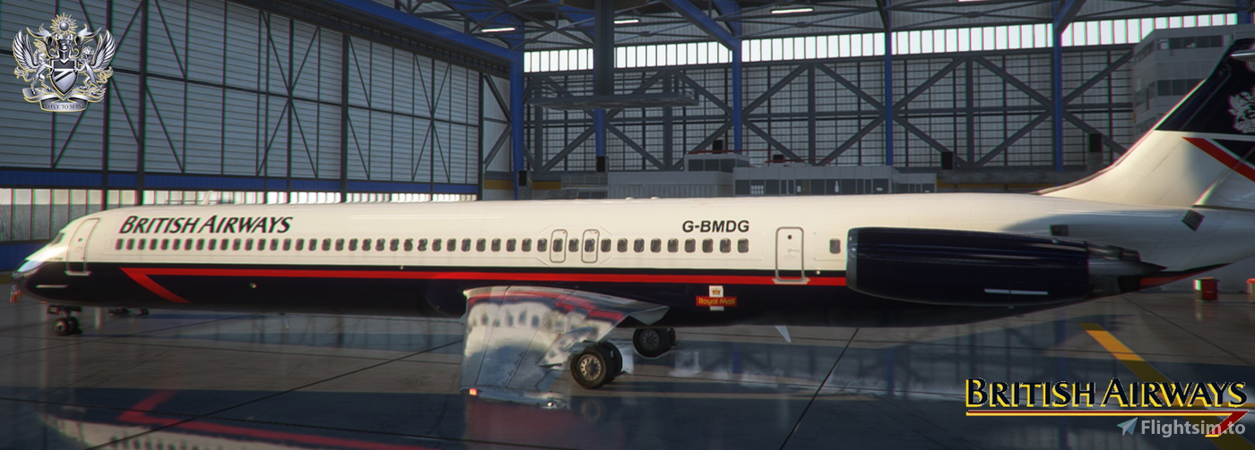 Leonardo MD-82 Maddog British Airways Landor G-BMDG for Microsoft ...
