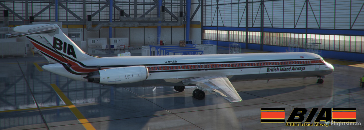 Leonardo MD82 Maddog British Island Airways G-BNSB pour Microsoft Flight Simulator | MSFS