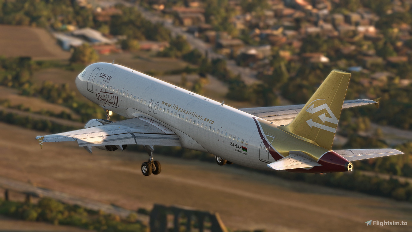 Libyan Airlines - Airbus A320 - Fenix Simulation pour Microsoft Flight ...