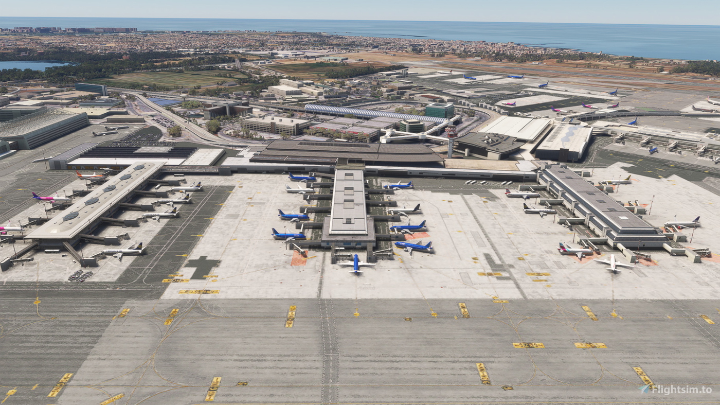 LIRF Rome FSLTL Static Aircraft for Microsoft Flight Simulator | MSFS