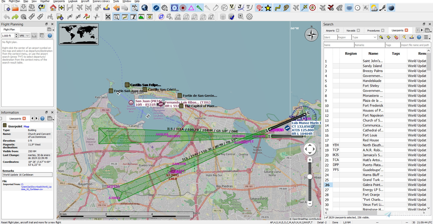 Little NavMap POIs for World Update 16 (Caribbean) for Microsoft Flight Simulator | MSFS