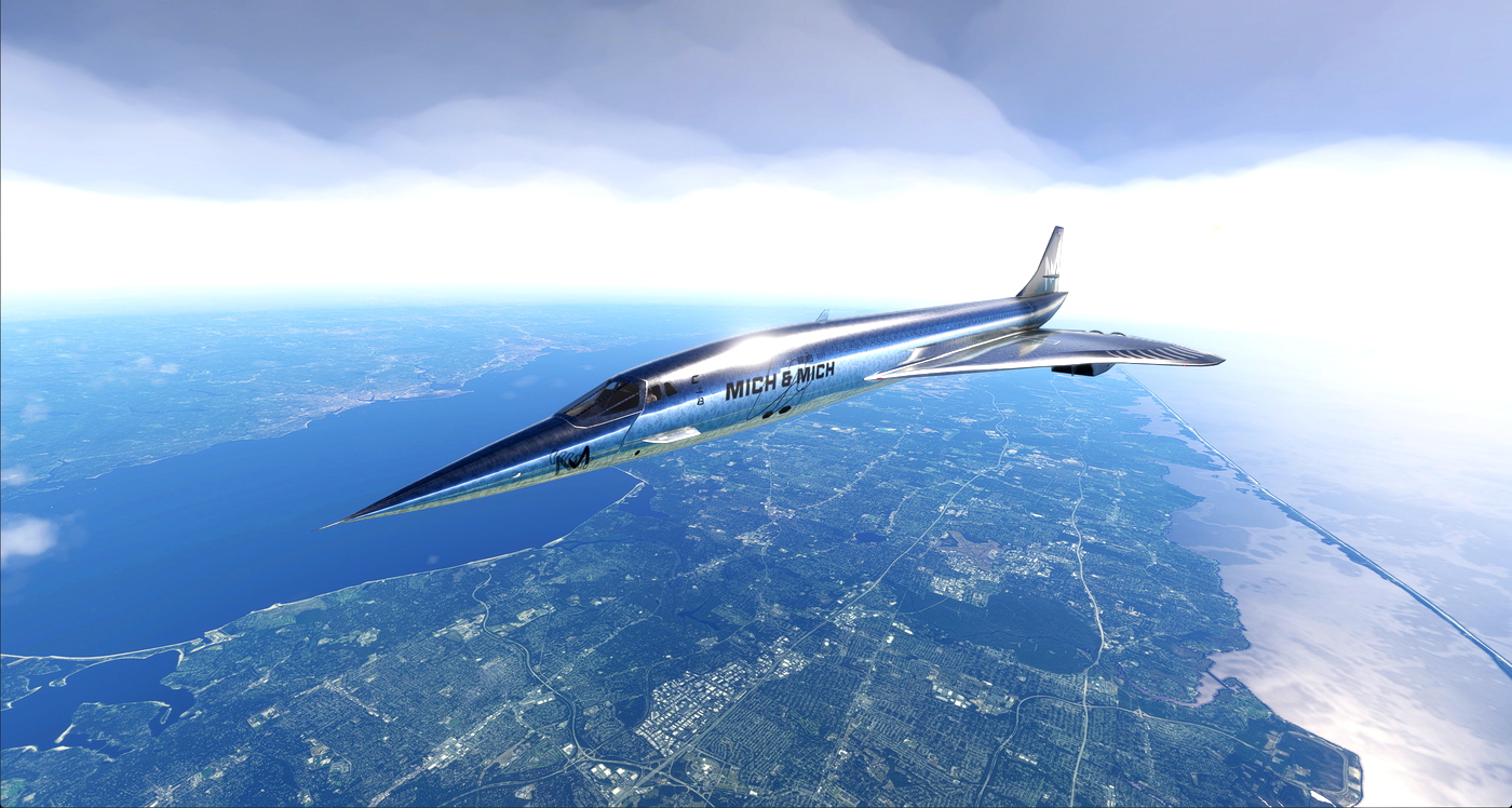 Livery Air Mich & Mich SILVER [Concorde] for Microsoft Flight Simulator ...
