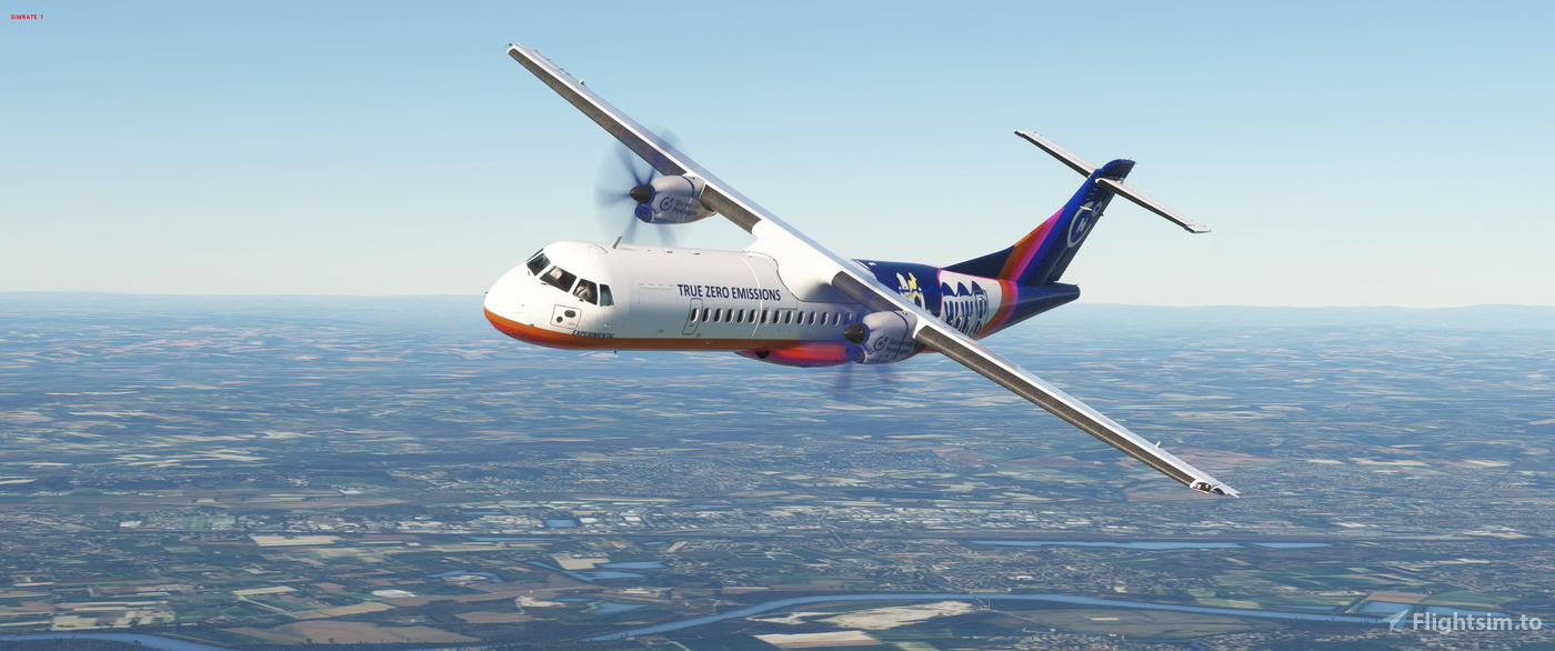 Livery ATR72-600 Universal Hydrogen (semi-fictional, FS2020 / MSFS2024 ...