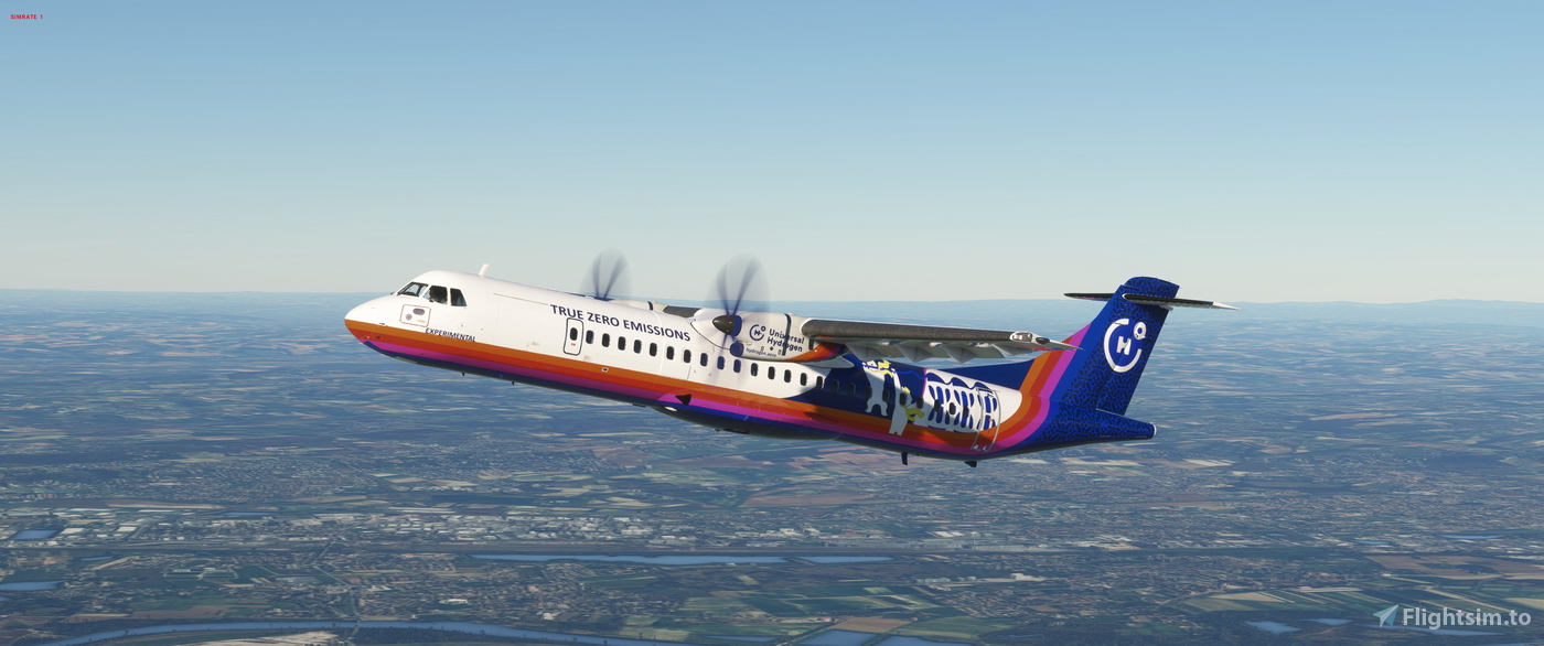 Livery ATR72-600 Universal Hydrogen (semi-fictional, FS2020 / MSFS2024 ...
