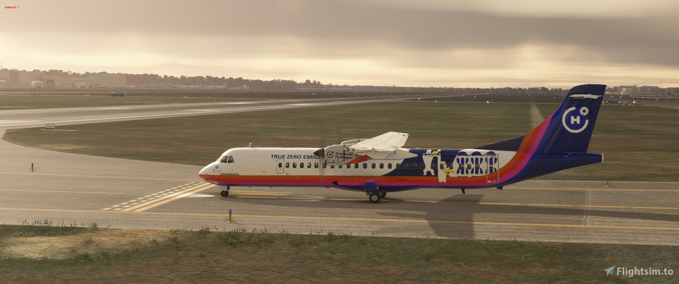 Livery ATR72-600 Universal Hydrogen (semi-fictional, FS2020 / MSFS2024 ...