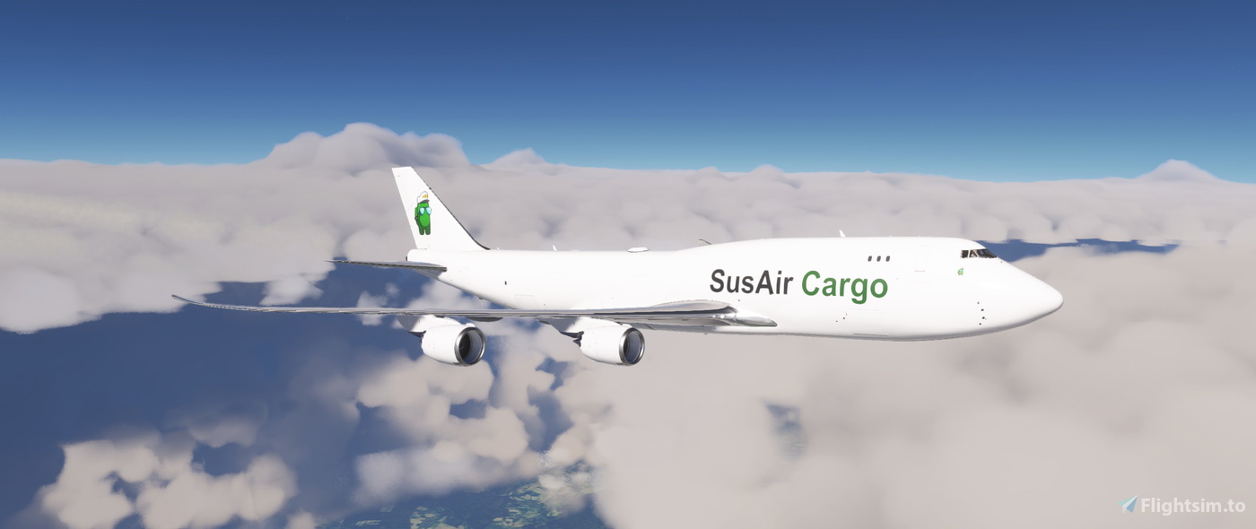 Livery B747-8F - SusAir Cargo for Microsoft Flight Simulator | MSFS
