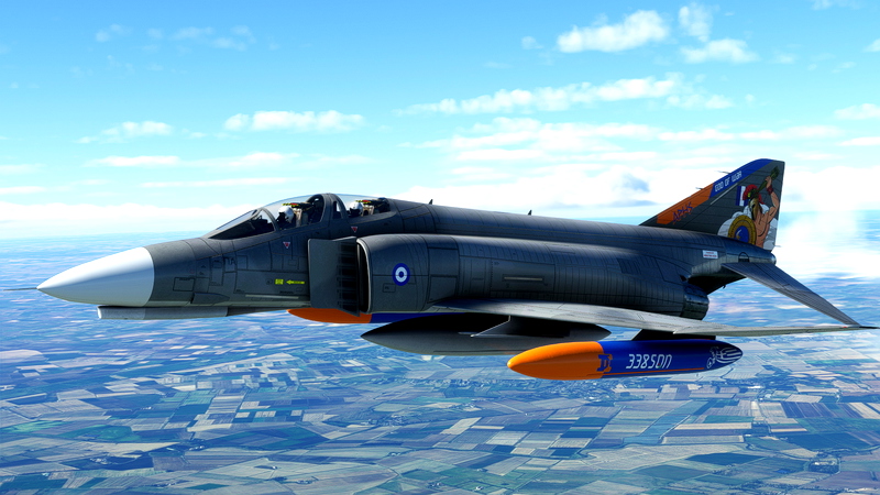 Livery DC Designs F4E Greek AF AUP for Microsoft Flight Simulator | MSFS