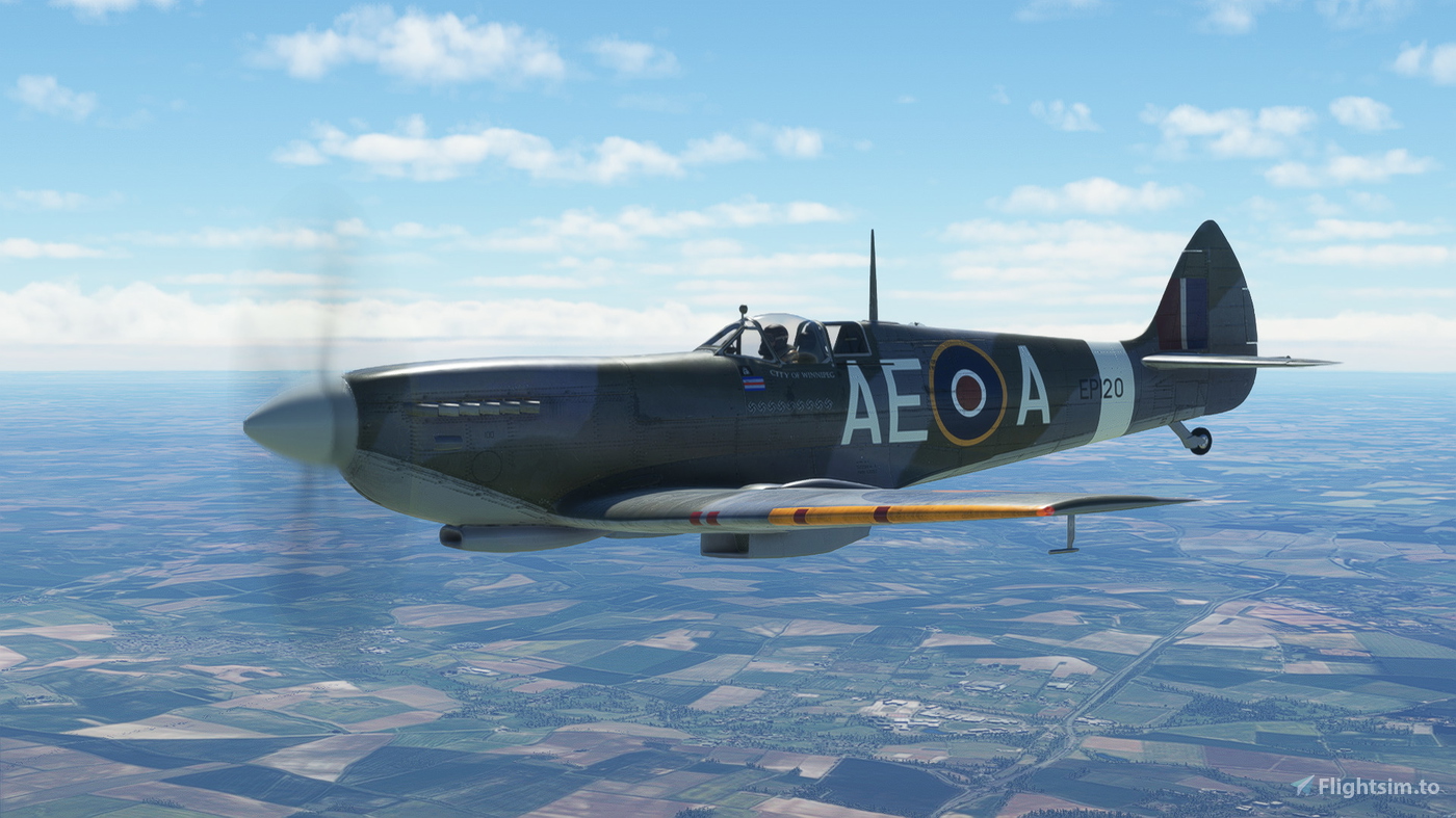 Livery FlyingIron SPITFIRE L.F MK IXC City of Winnipeg (CW) for ...