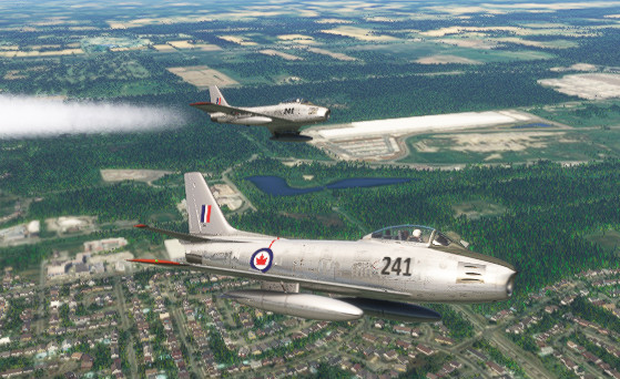 Livery for CF-86 Sabre in RCAF Operational Colours for Microsoft Flight ...