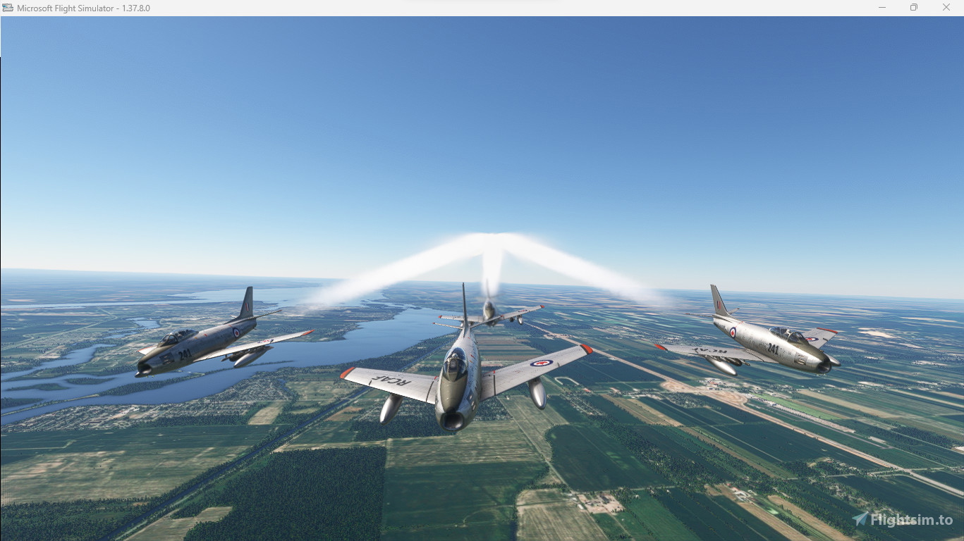 Livery for CF-86 Sabre in RCAF Operational Colours for Microsoft Flight ...