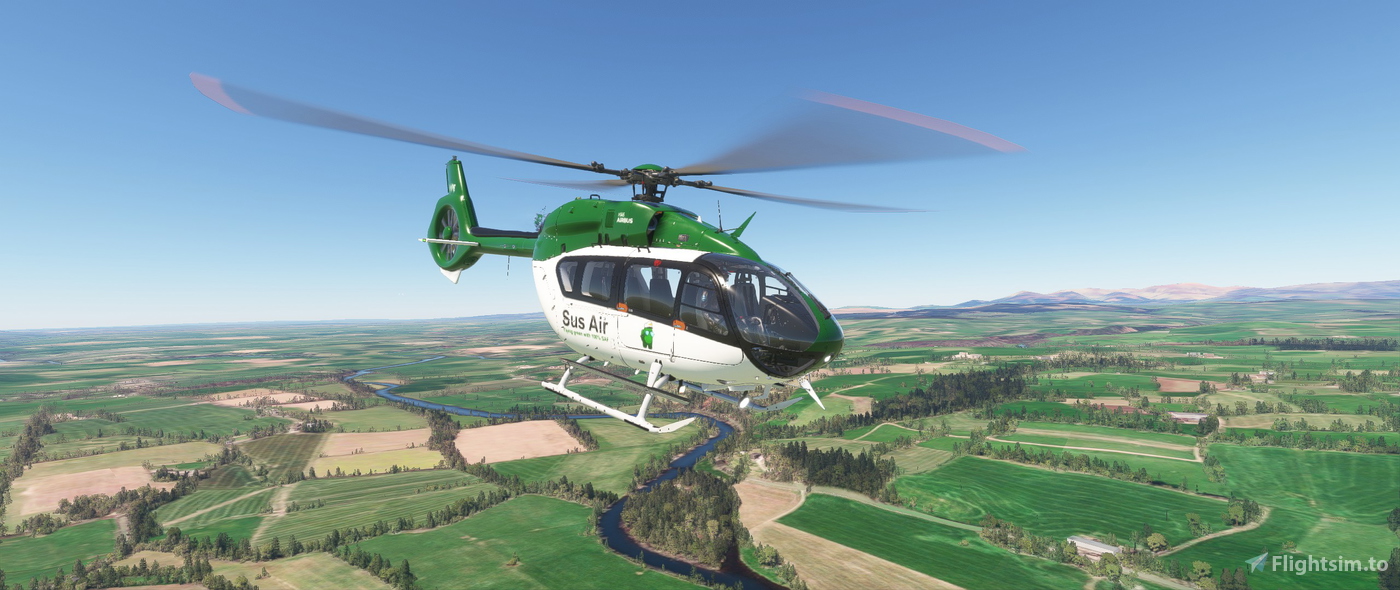 Livery H145 Civ - SusAir ( FS2020 ) for Microsoft Flight Simulator | MSFS