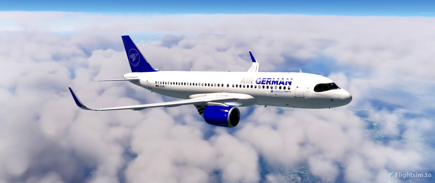 Livery iniBuilds A320 Neo - Air German for Microsoft Flight Simulator ...