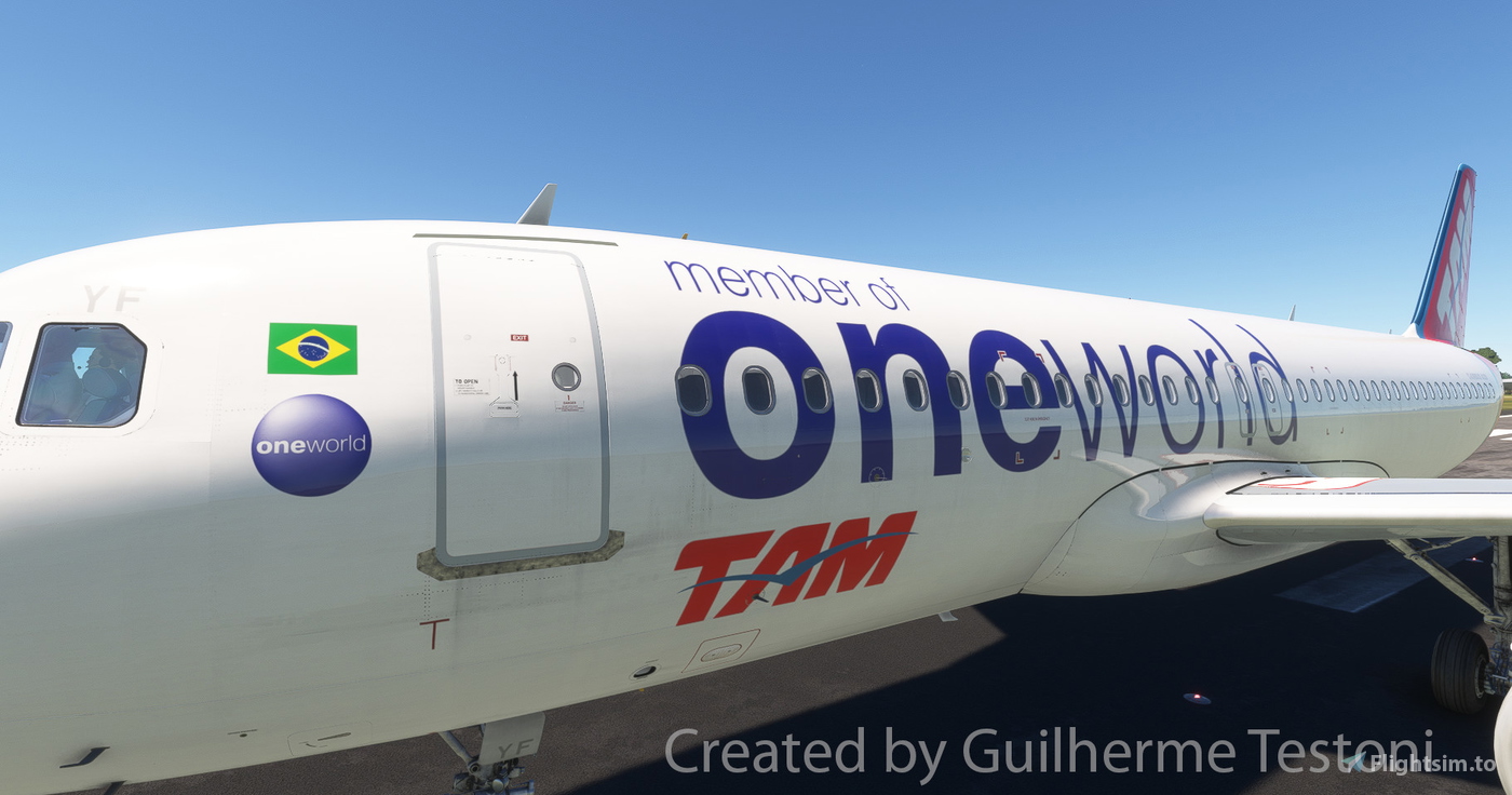 Livery TAM Oneworld PR-MYF (CFM) for Fenix A320 para Microsoft Flight ...