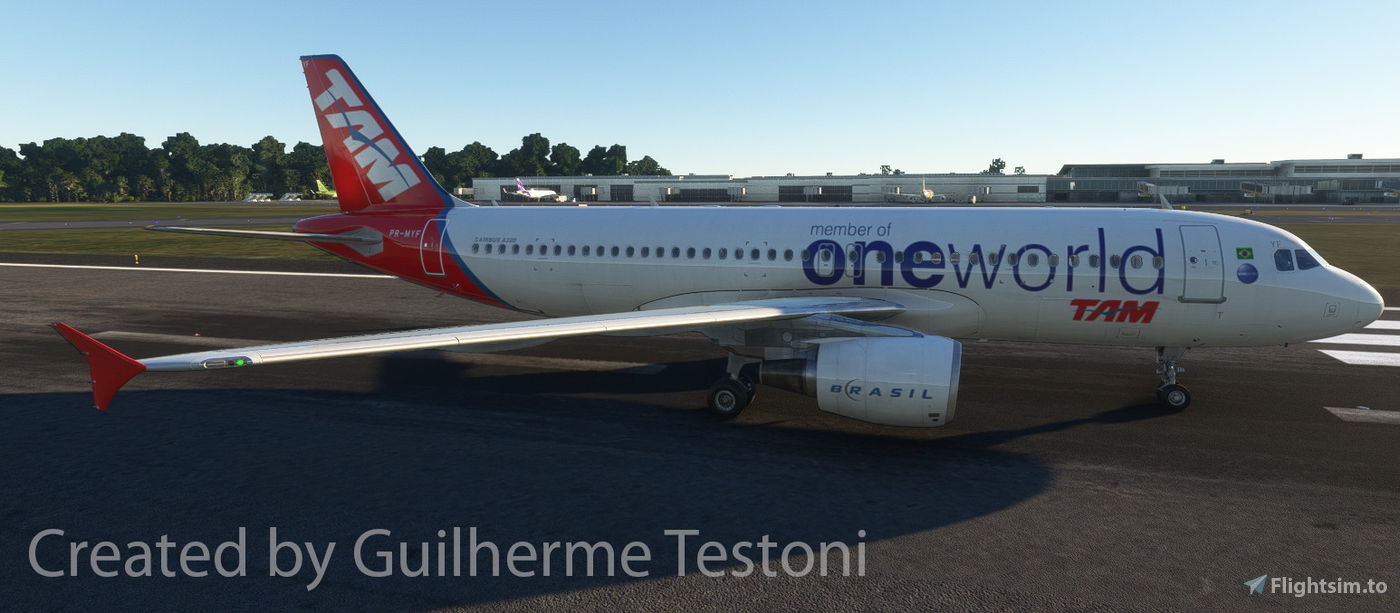 Livery TAM Oneworld PR-MYF (CFM) for Fenix A320 for Microsoft Flight ...