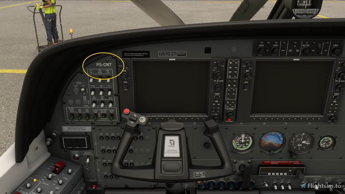 Livery_C208B - Azul Conecta - With Call Sign in the Cockpit for ...