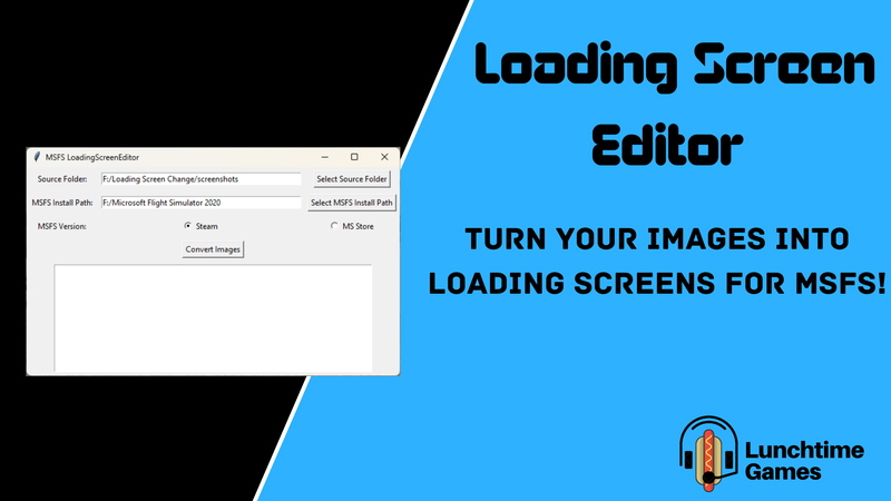 Loading Screen Editor for Microsoft Flight Simulator | MSFS