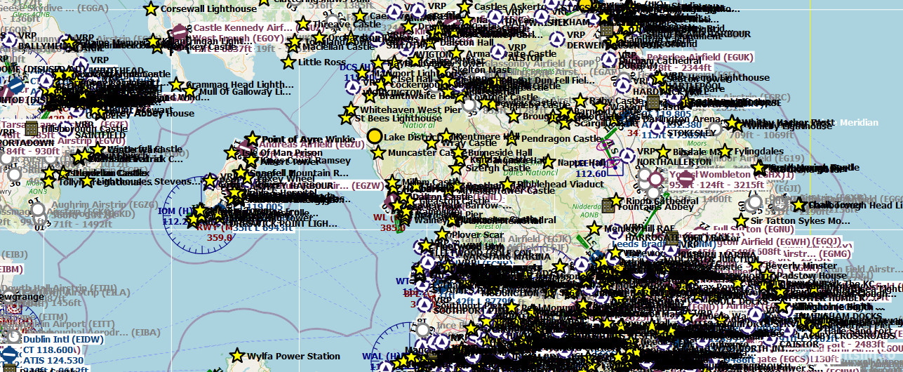 Locations of POI from ORBX EU Great Britain North and Central in ...
