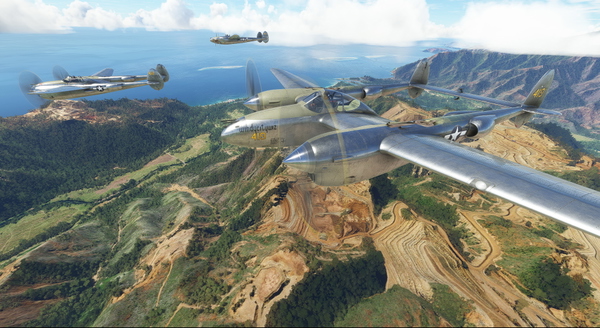 Lockheed P-38 "Snafuperman" for Microsoft Flight Simulator | MSFS
