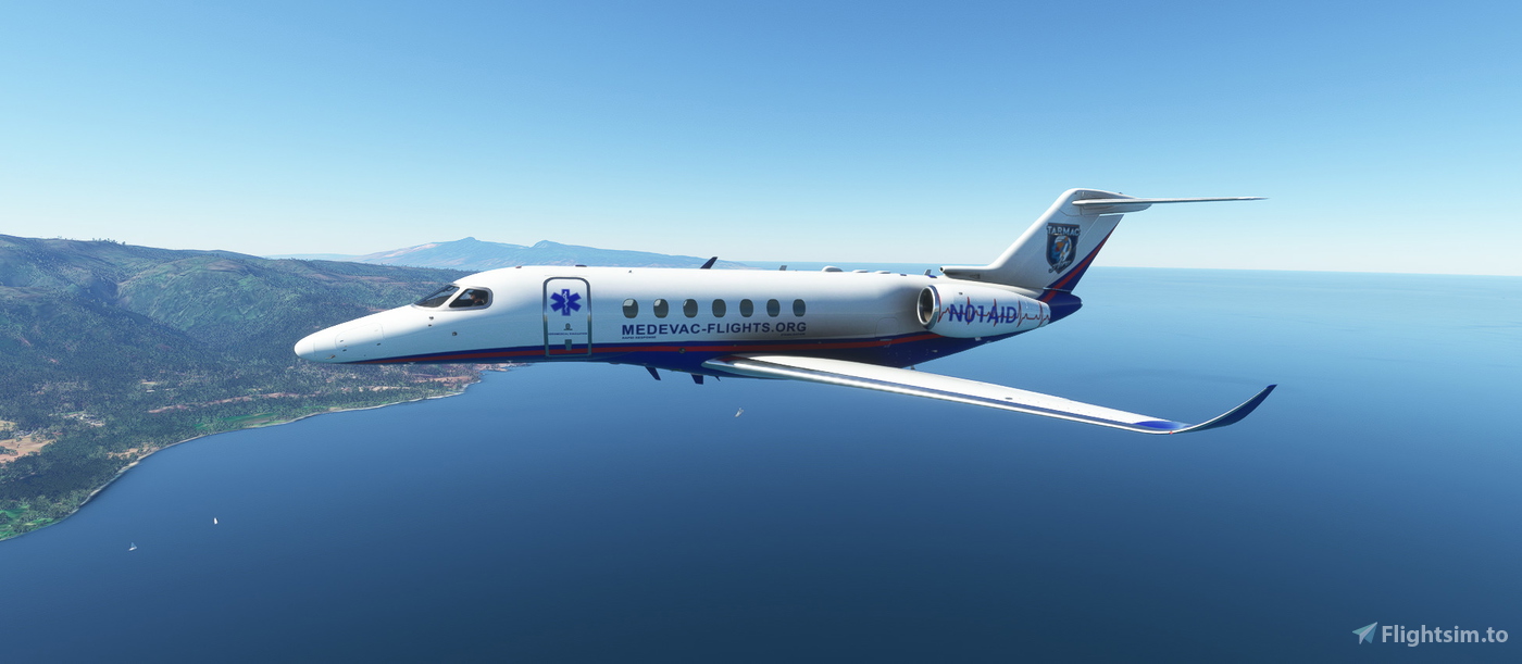 Longitude - Medevac-Flights.org by Tarmac-aero for Microsoft Flight Simulator | MSFS