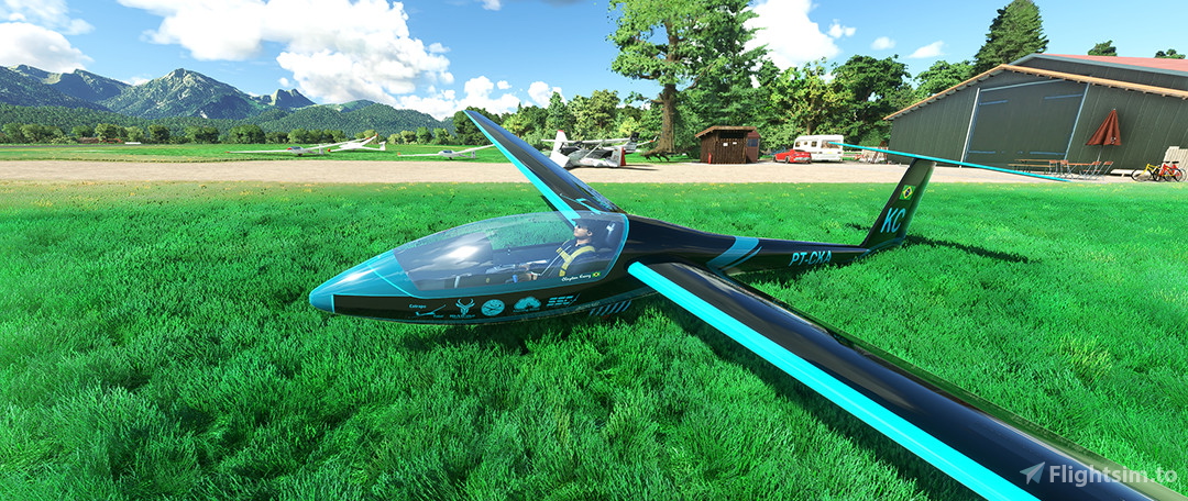 LS4 Livery Catrapo Black for Microsoft Flight Simulator | MSFS