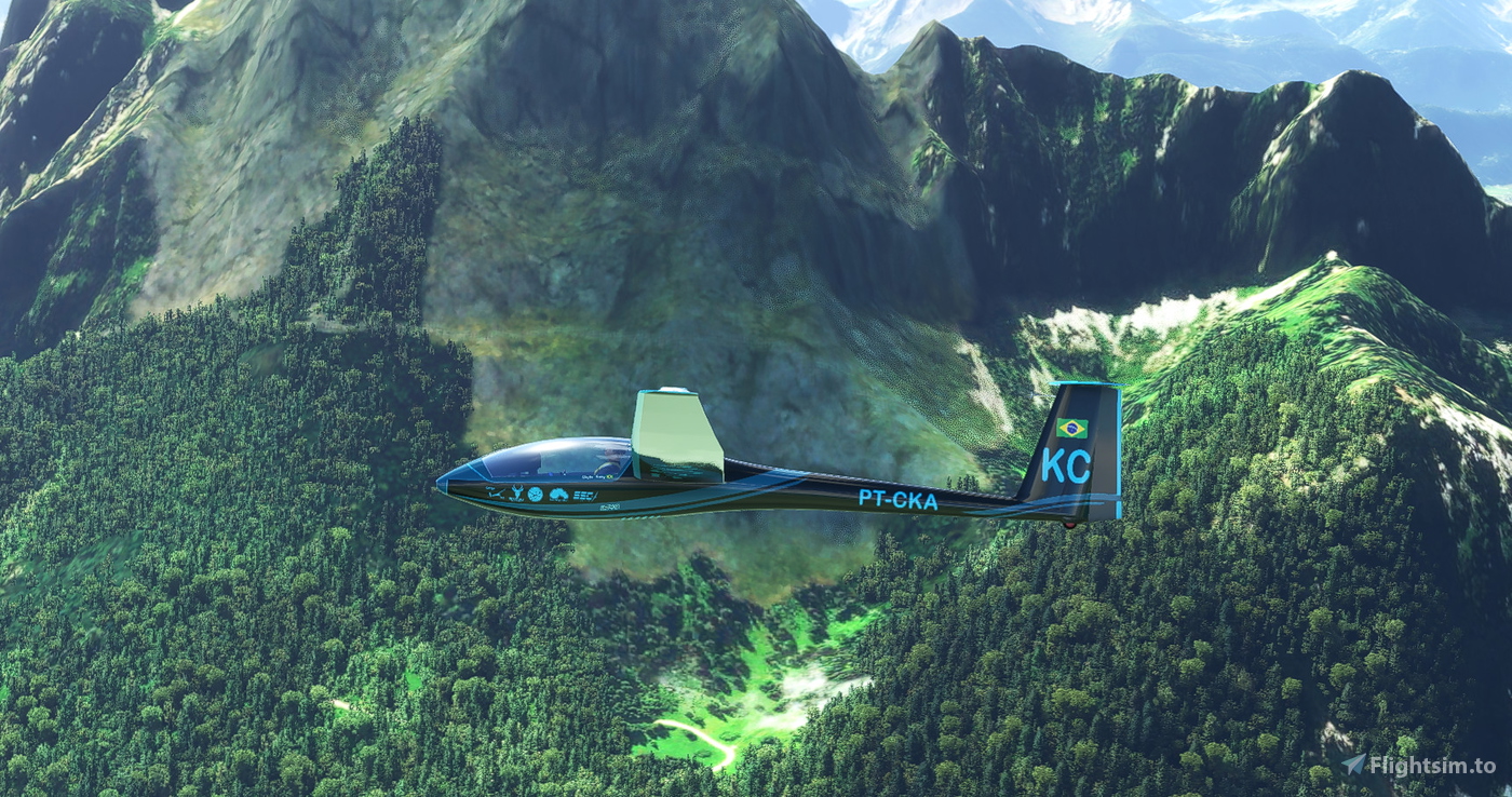 LS4 Livery Catrapo Black for Microsoft Flight Simulator | MSFS